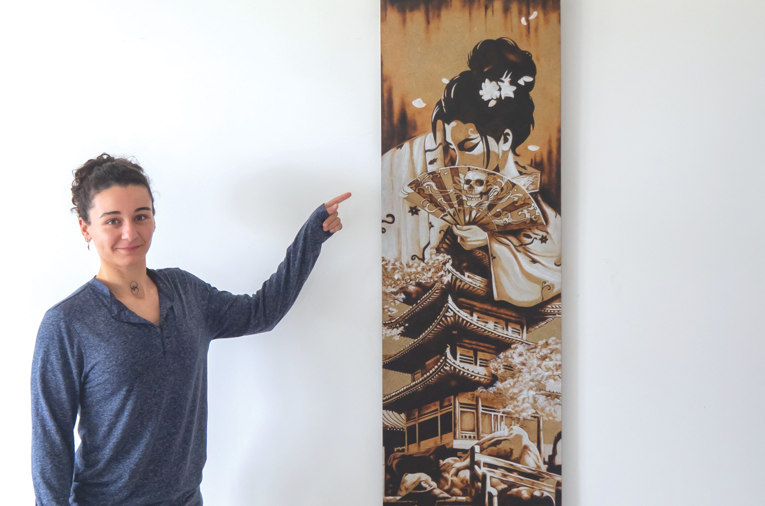 Marta Silva ‘pinta’ com fogo, criando obras de arte – Algarve Vivo